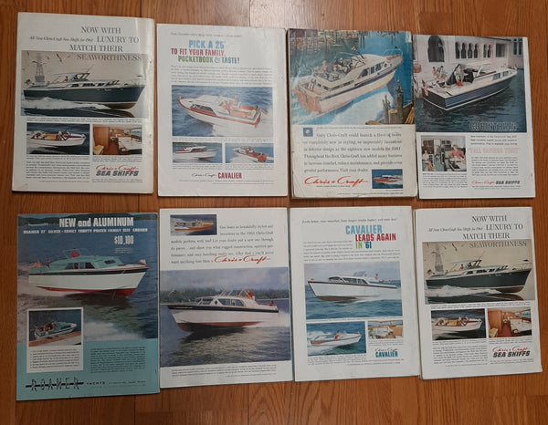 1961 Motor Boating magazines 8 issues, good condition – VintageOutboard.com