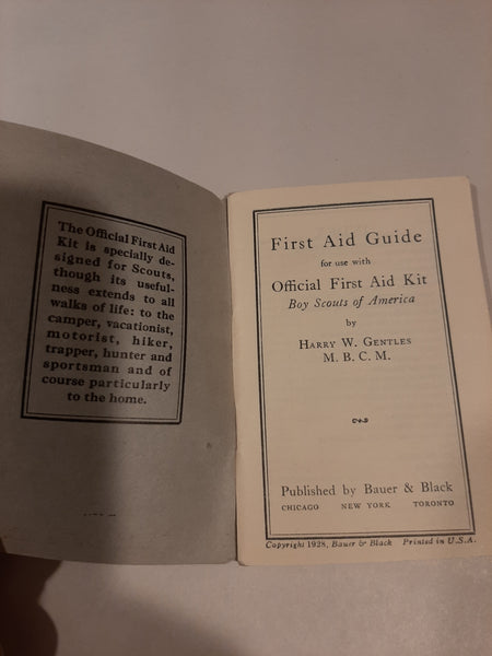 Boy Scouts of America First Aid Guide 1928 – VintageOutboard.com