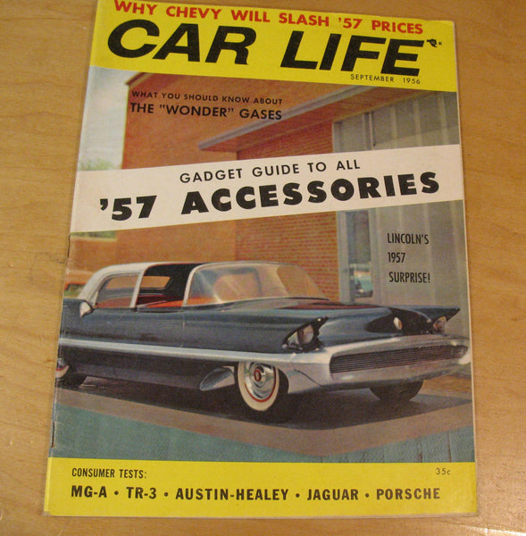 Car Life magazine. Condition is "Very Good". September 1956 Shipped wi ...